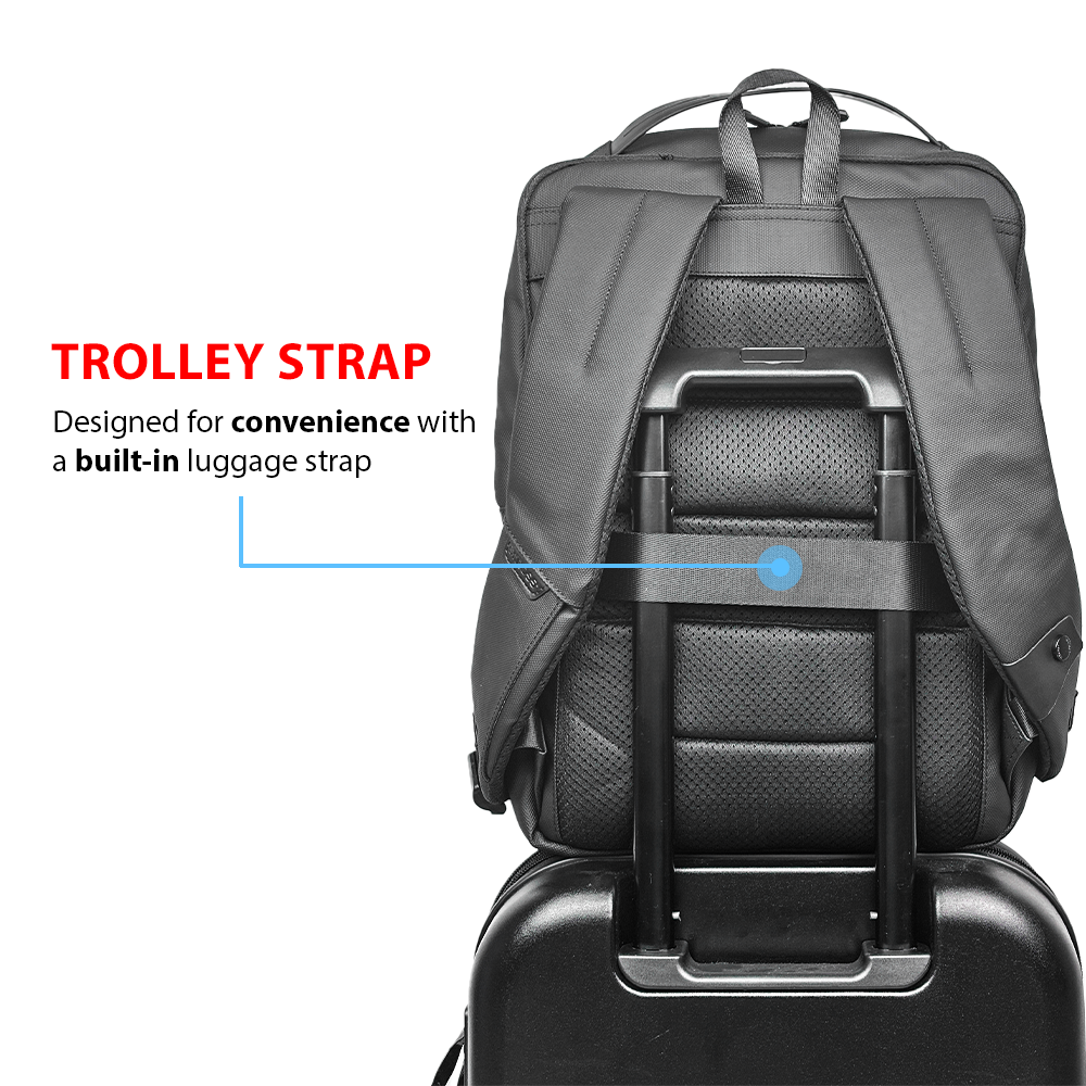 Urban 15.6" Laptop Backpack - Seamless Trolley Strap - Skross Travel