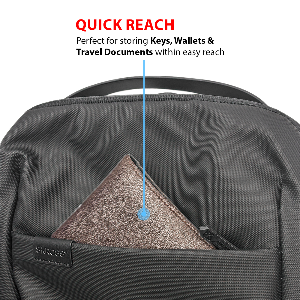 Urban 15.6" Laptop Backpack - Seamless Trolley Strap - Skross Travel